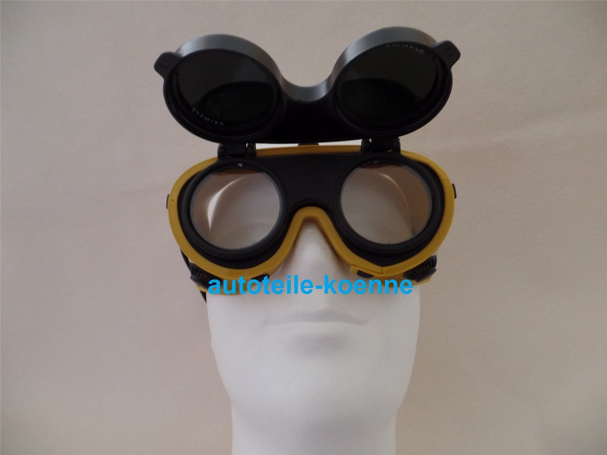 autoteile-koenne - Schweißerbrille mit Klapprahmen Schweißglas DIN 5 CE ...